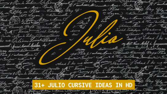 Julio in Cursive ⚡ | 100+ Signature Ideas 2025