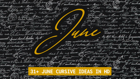 June in Cursive ⚡ | 100+ Signature Ideas 2025