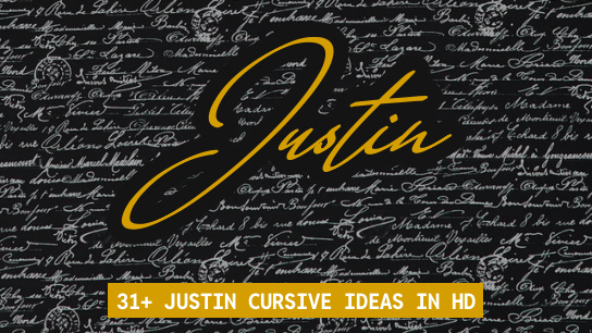 Justin in Cursive ⚡ | 100+ Signature Ideas 2025