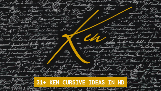 KEN in Cursive ⚡ | 100+ Signature Ideas 2025