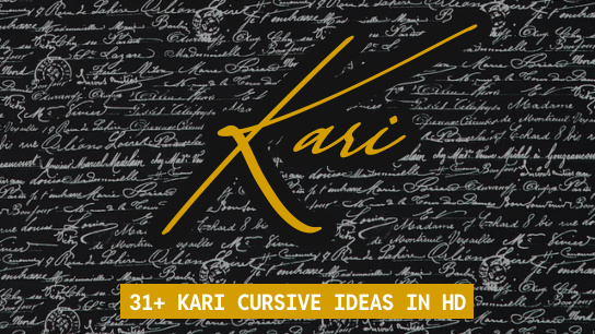 Kari in Cursive ⚡ | 100+ Signature Ideas 2026