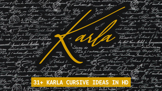 Karla in Cursive ⚡ | 100+ Signature Ideas 2025
