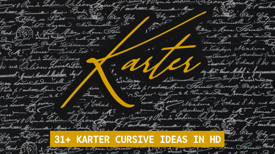 Karter in Cursive ⚡ | 100+ Signature Ideas 2026