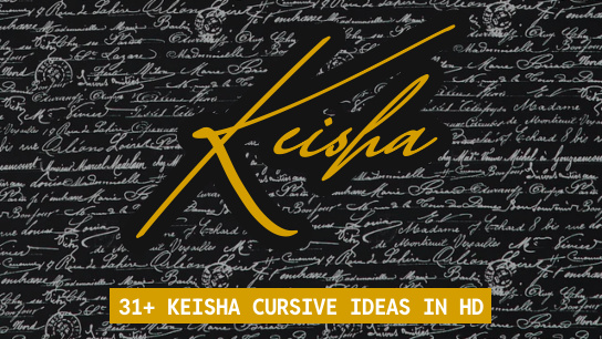 Keisha in Cursive ⚡ | 100+ Signature Ideas 2025