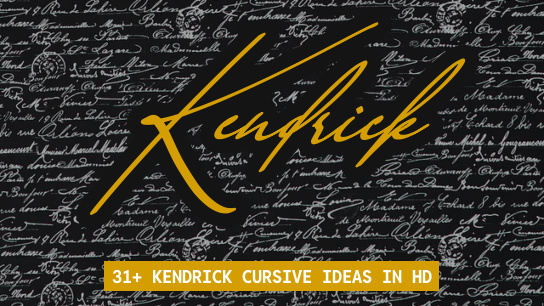 Kendrick in Cursive ⚡ | 100+ Signature Ideas 2026