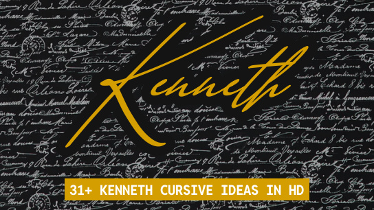 Kenneth in Cursive ⚡ | 100+ Signature Ideas 2026