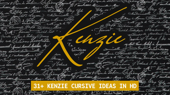 Kenzie in Cursive ⚡ | 100+ Signature Ideas 2025