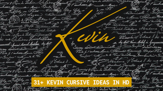 Kevin in Cursive ⚡ | 100+ Signature Ideas 2025