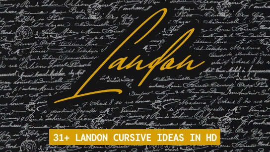 Landon in Cursive ⚡ | 100+ Signature Ideas 2025