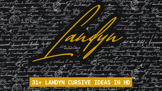 Landyn in Cursive ⚡ | 100+ Signature Ideas 2025