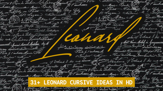 Leonard in Cursive ⚡ | 100+ Signature Ideas 2025