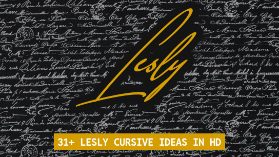 Lesly in Cursive ⚡ | 100+ Signature Ideas 2025