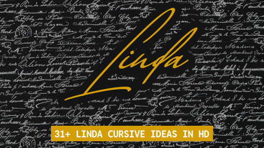 Linda in Cursive ⚡ | 100+ Signature Ideas 2025