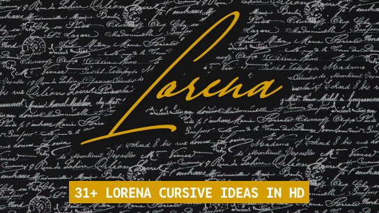 Lorena in Cursive ⚡ | 100+ Signature Ideas 2025