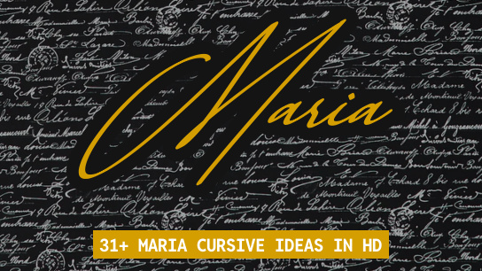 Maria in Cursive ⚡ | 100+ Signature Ideas 2025