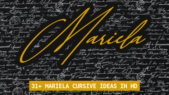 Mariela in Cursive ⚡ | 100+ Signature Ideas 2025
