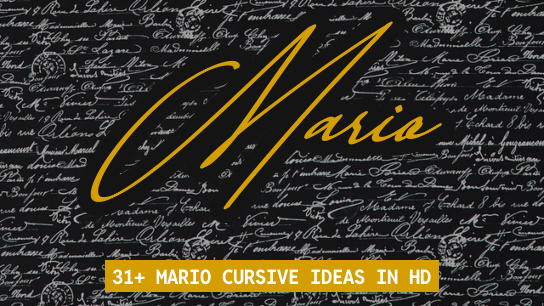 Mario in Cursive ⚡ | 100+ Signature Ideas 2025