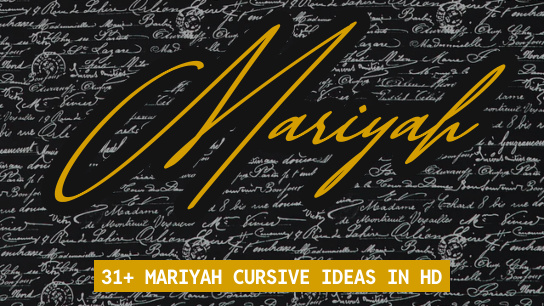 Mariyah in Cursive ⚡ | 100+ Signature Ideas 2026