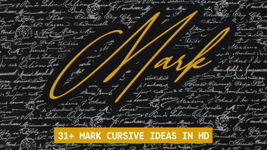 Mark in Cursive ⚡ | 100+ Signature Ideas 2025