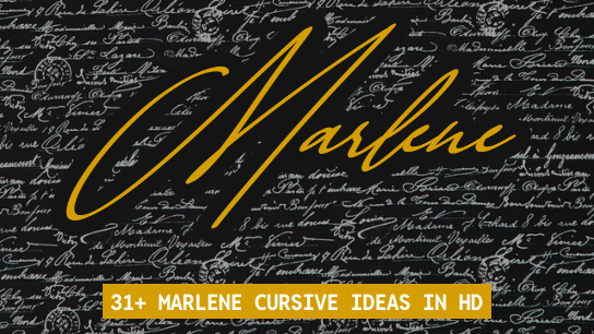 Marlene in Cursive ⚡ | 100+ Signature Ideas 2025