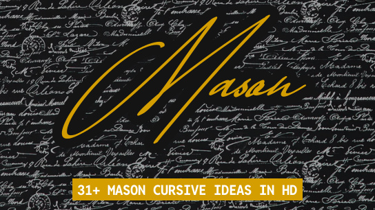Mason in Cursive ⚡ | 100+ Signature Ideas 2025