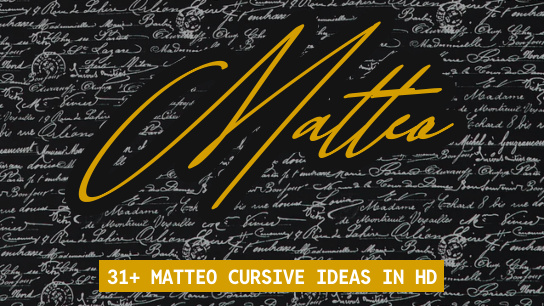 Matteo in Cursive ⚡ | 100+ Signature Ideas 2025