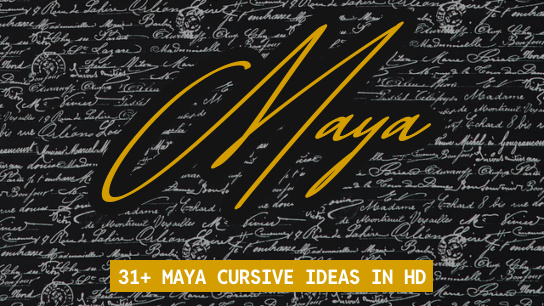Maya in Cursive ⚡ | 100+ Signature Ideas 2025