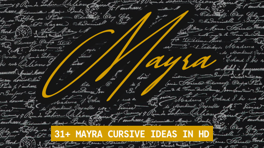 Mayra in Cursive ⚡ | 100+ Signature Ideas 2025