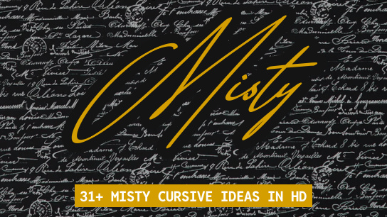 Misty in Cursive ⚡ | 100+ Signature Ideas 2025