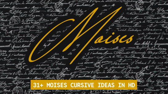 Moises in Cursive ⚡ | 100+ Signature Ideas 2025
