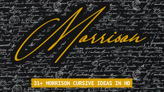 Morrison in Cursive ⚡ | 100+ Signature Ideas 2025