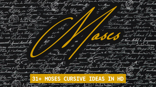 Moses in Cursive ⚡ | 100+ Signature Ideas 2025