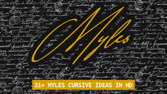 Myles in Cursive ⚡ | 100+ Signature Ideas 2025