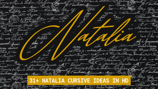 Natalia in Cursive ⚡ | 100+ Signature Ideas 2025
