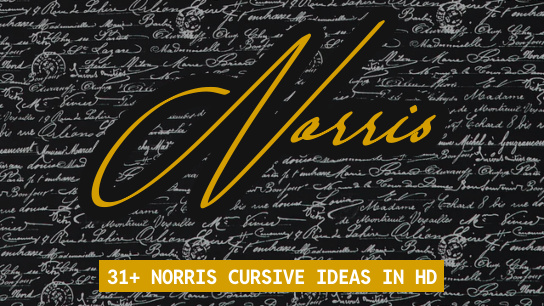Norris in Cursive ⚡ | 100+ Signature Ideas 2025