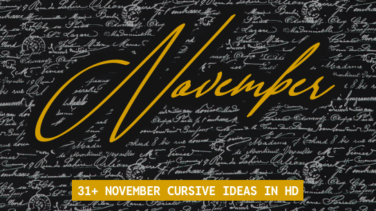 November in Cursive ⚡ | 100+ Signature Ideas 2025