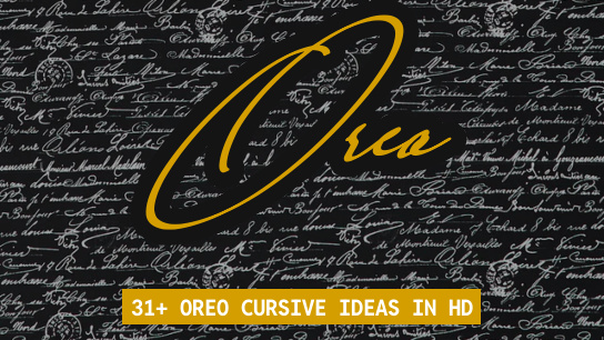 Oreo in Cursive ⚡ | 100+ Signature Ideas 2025