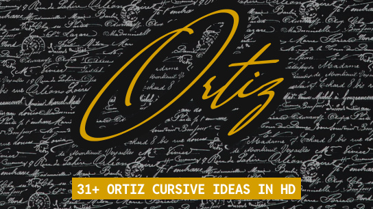 Ortiz in Cursive ⚡ | 100+ Signature Ideas 2025