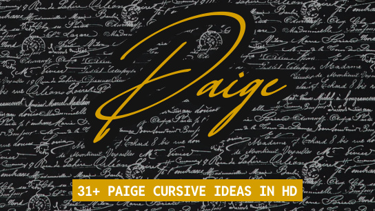 Paige in Cursive ⚡ | 100+ Signature Ideas 2025