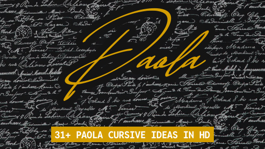 Paola in Cursive ⚡ | 100+ Signature Ideas 2026