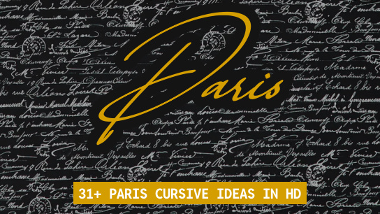 Paris in Cursive ⚡ | 100+ Signature Ideas 2025