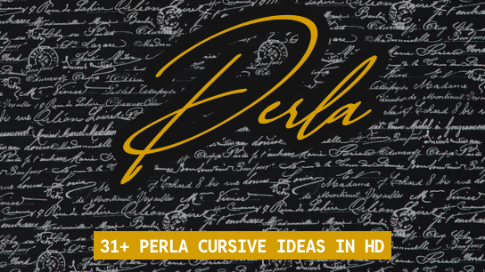 Perla in Cursive ⚡ | 100+ Signature Ideas 2025