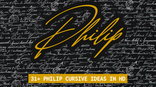 Philip in Cursive ⚡ | 100+ Signature Ideas 2025