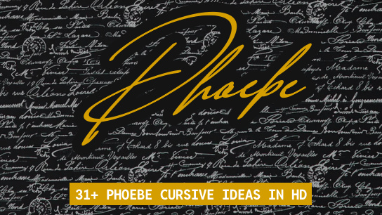 Phoebe in Cursive ⚡ | 100+ Signature Ideas 2025