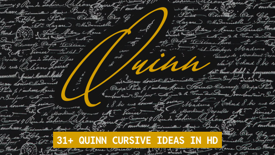 Quinn in Cursive ⚡ | 100+ Signature Ideas 2025
