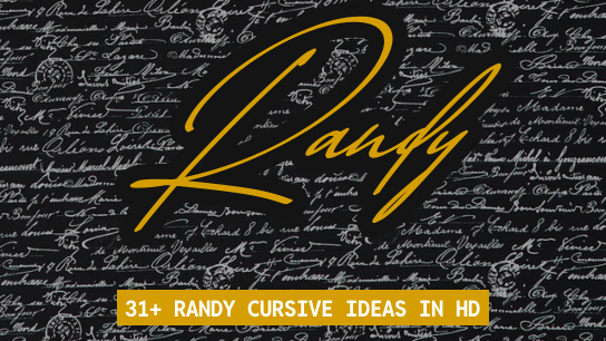 Randy in Cursive ⚡ | 100+ Signature Ideas 2025