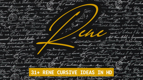 Rene in Cursive ⚡ | 100+ Signature Ideas 2025