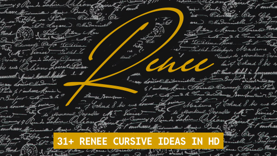 Renee in Cursive ⚡ | 100+ Signature Ideas 2025