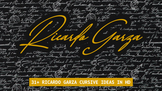 Ricardo Garza in Cursive ⚡ | 100+ Signature Ideas 2025