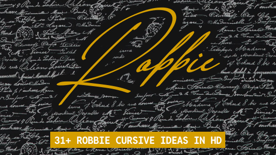 Robbie in Cursive ⚡ | 100+ Signature Ideas 2025